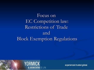 Ec Competition Law Presentation | PPT
