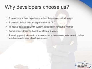 Emirates Conveyancing: A Presentation for Developers | PPT