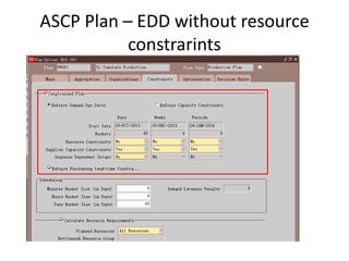 Ecc plan & edd plan in Oracle ASCP | PPTX