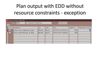 Ecc plan & edd plan in Oracle ASCP | PPTX