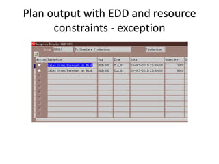 Ecc plan & edd plan in Oracle ASCP | PPTX