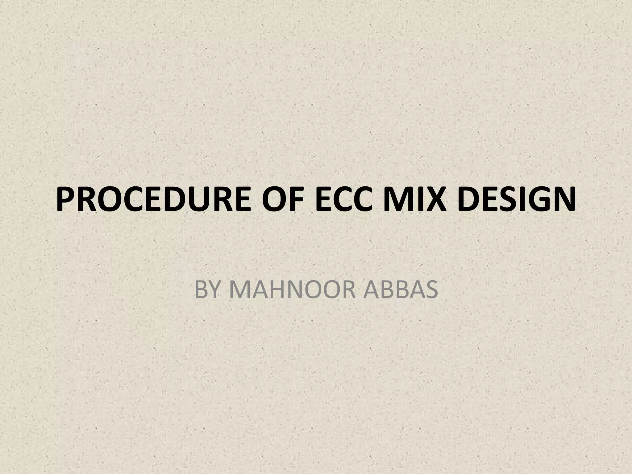 Engineered Cementatious Composites | PPTX