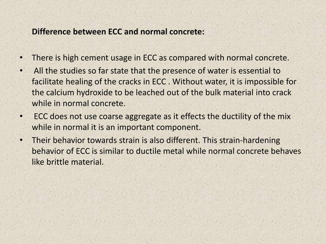 Engineered Cementatious Composites | PPTX | Civil Engineering Industry ...