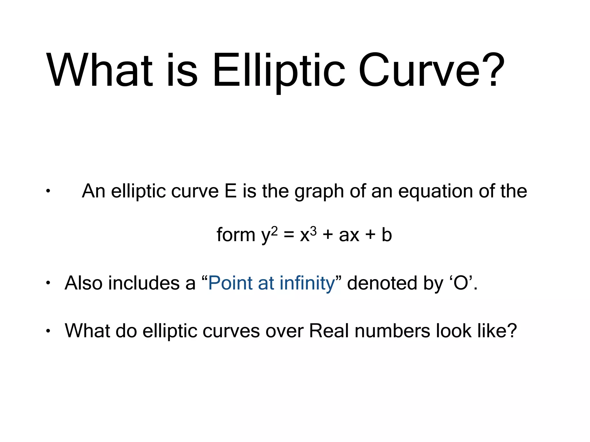 Elliptic Curves and Elliptic Curve Cryptography | PDF