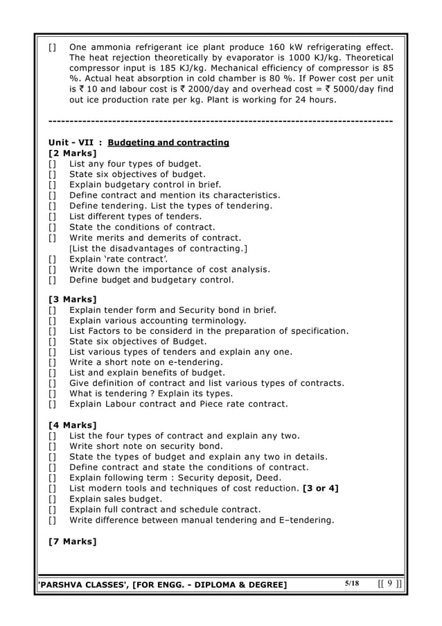 Ecc question list | PDF