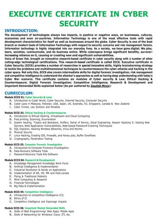 ECCS Executive Certificate in Cyber Security 4.0 | PDF