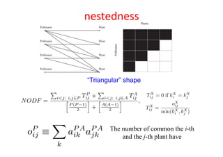 Emergence of Nested Architecture in Mutualistic Ecological Communities ...