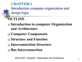 ECCS 3212 Chapter_1_COA part 1.pptx | Operating Systems | Computer Software and Applications