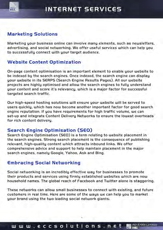 Ecc Solutions C.Profile | PDF