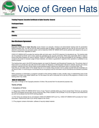 ECCS V1.0 Student Hand Book | PDF