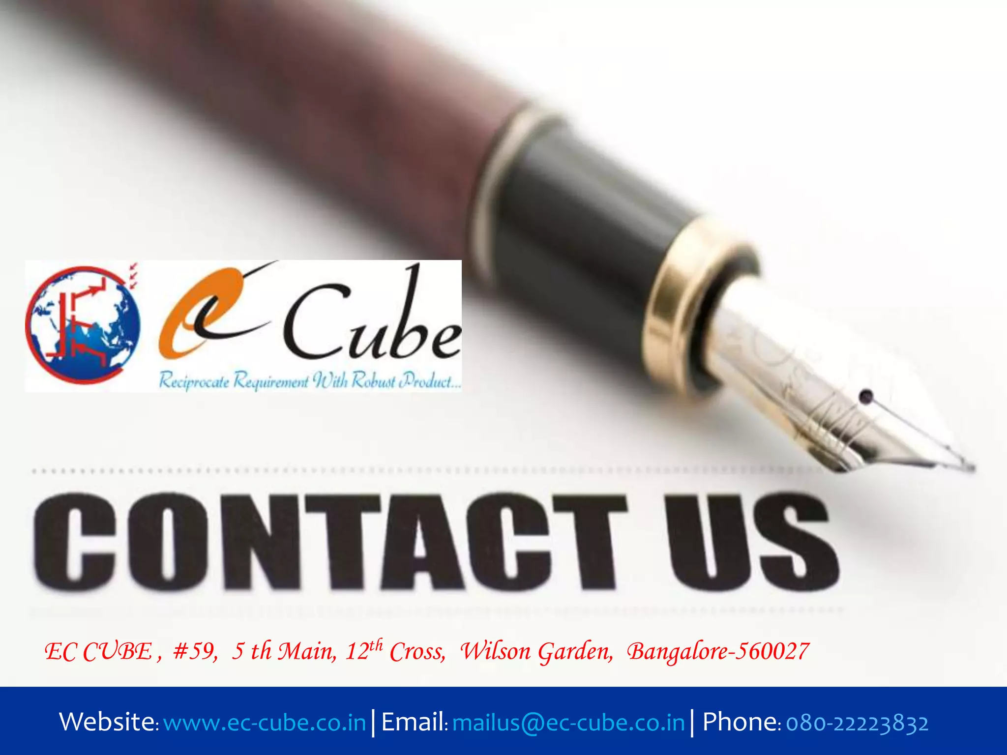 Ec cube Corporate profile | PPTX