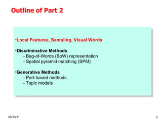 ECCV2010: feature learning for image classification, part 1 | PPT
