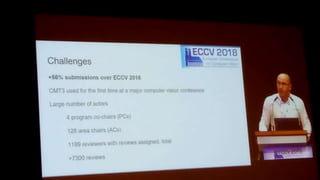 ECCV2018参加速報(一日目) | PPT
