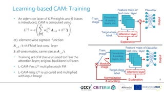 Learning visual explanations for DCNN-based image classifiers using an attention mechanism | PPT