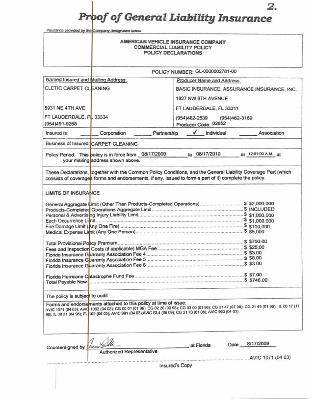 LicenseAndInsurance | PPT