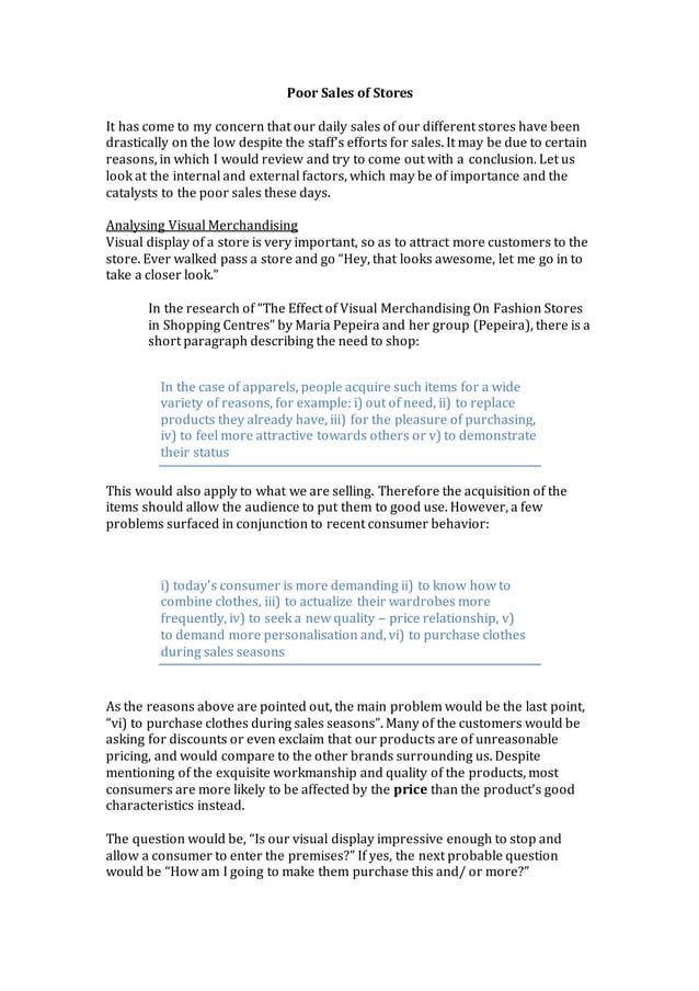 Store Analysis | PDF