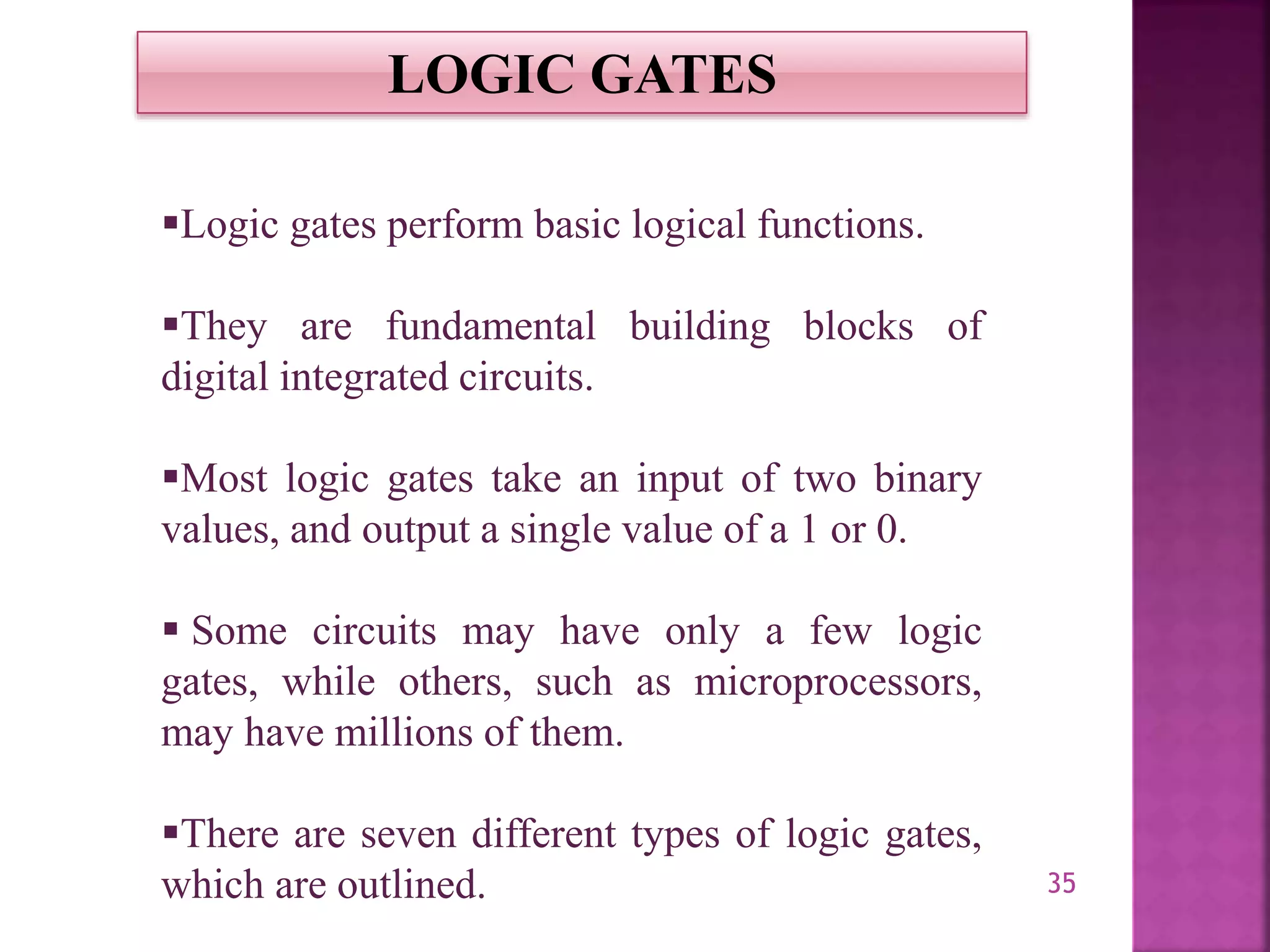 Basics of digital electronics | PPTX