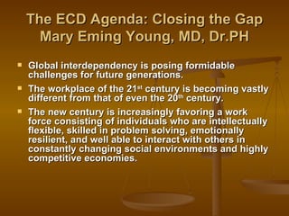 Early Childhood Development: Emerging Concepts II - The Place of the ...