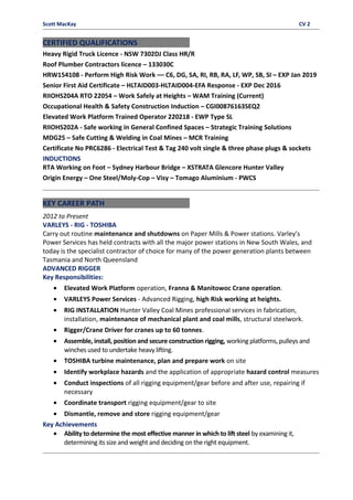 MacKay Scott Advanced Rigger Dogman | DOC | Commercial Trucks | Auto ...