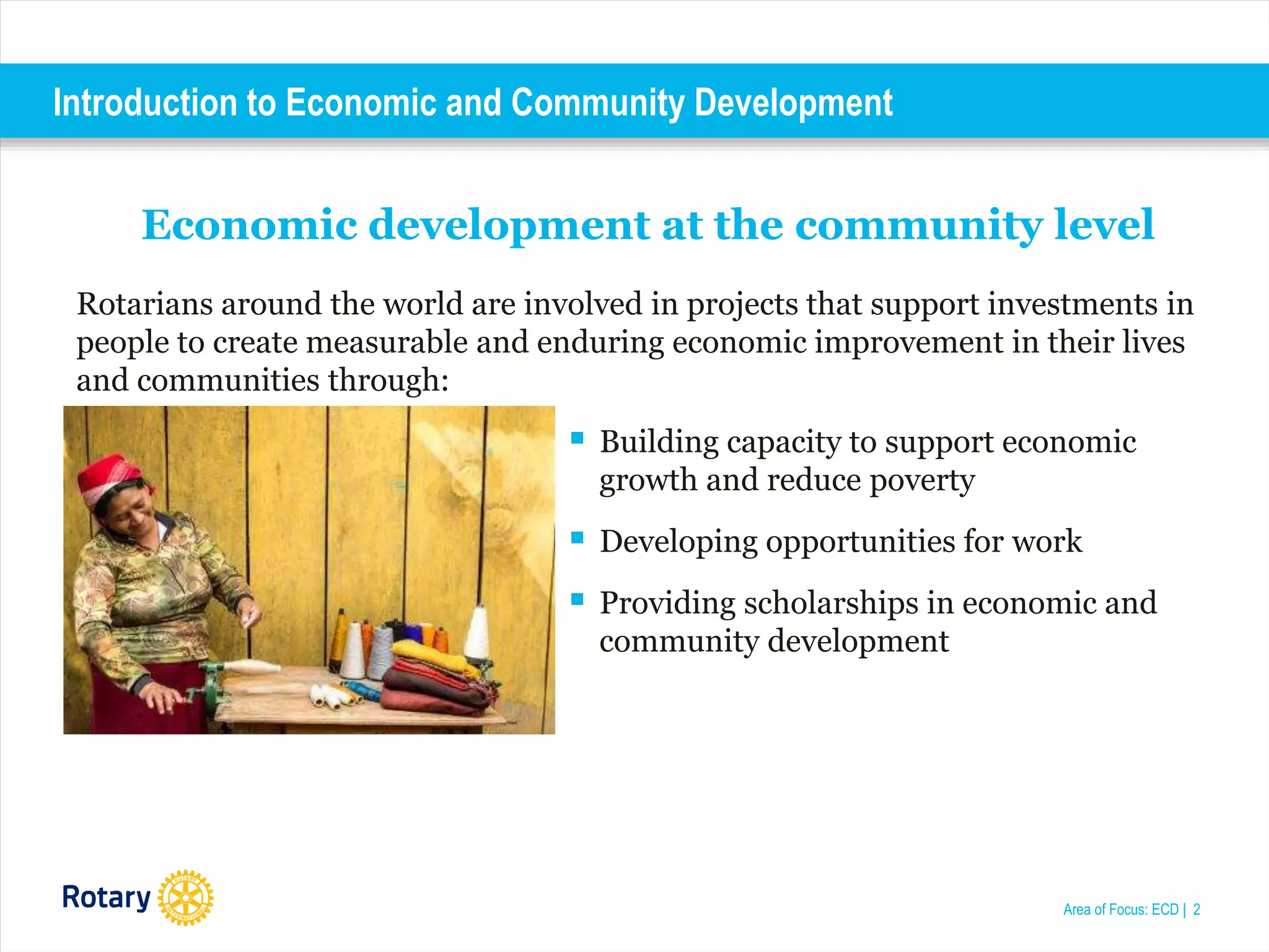 Area of Focus: Economic and Community Development | PPT
