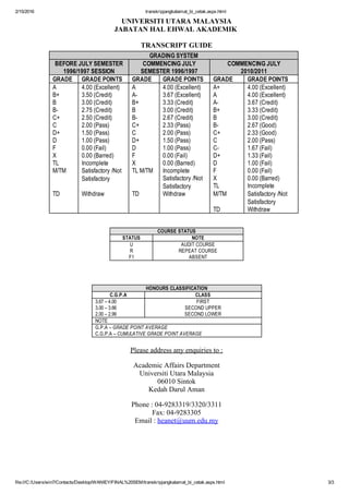 TEMPORARY TRANSCRIPT (ENG) | PDF