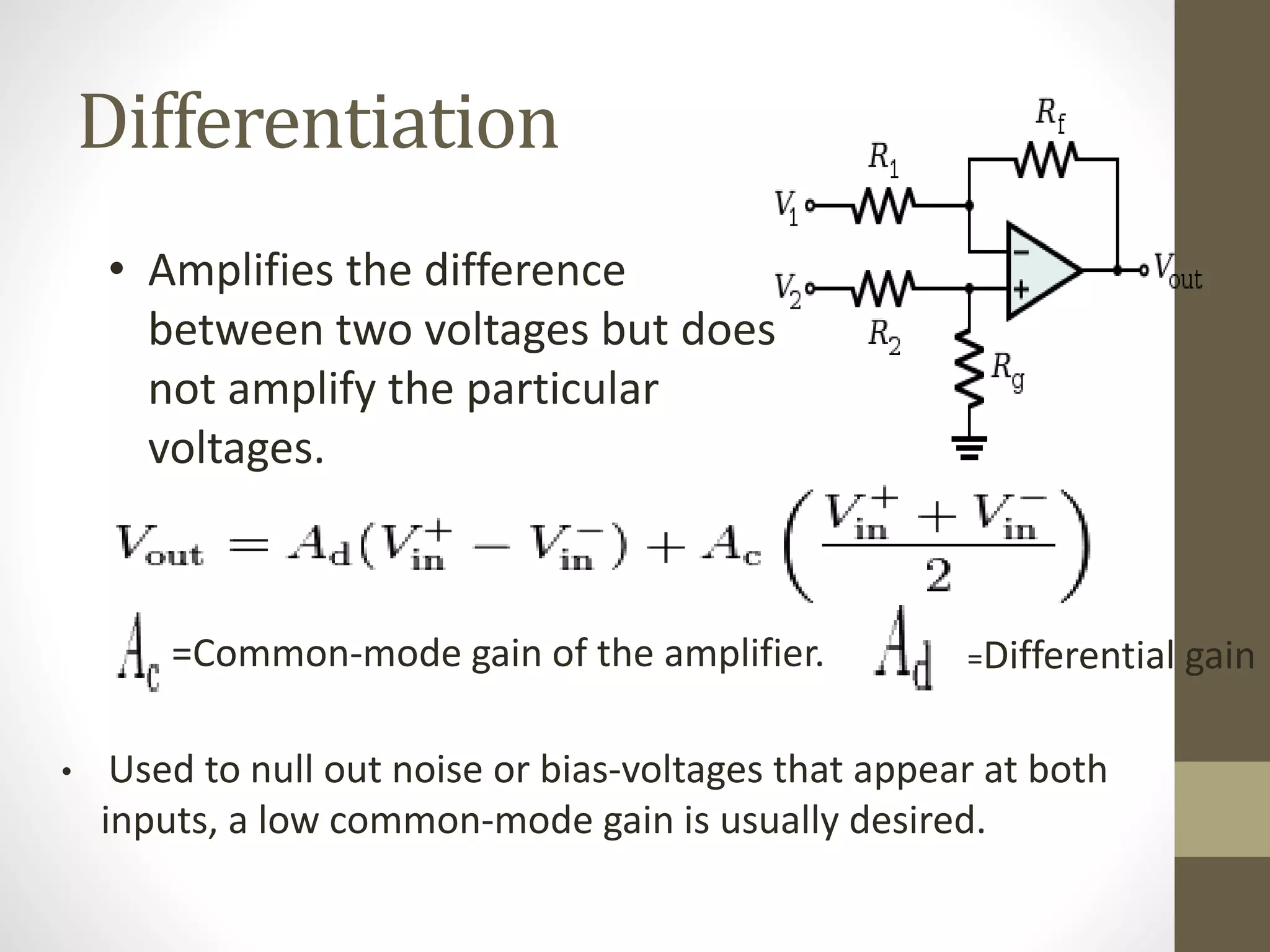 OP AMP Applications | PPTX