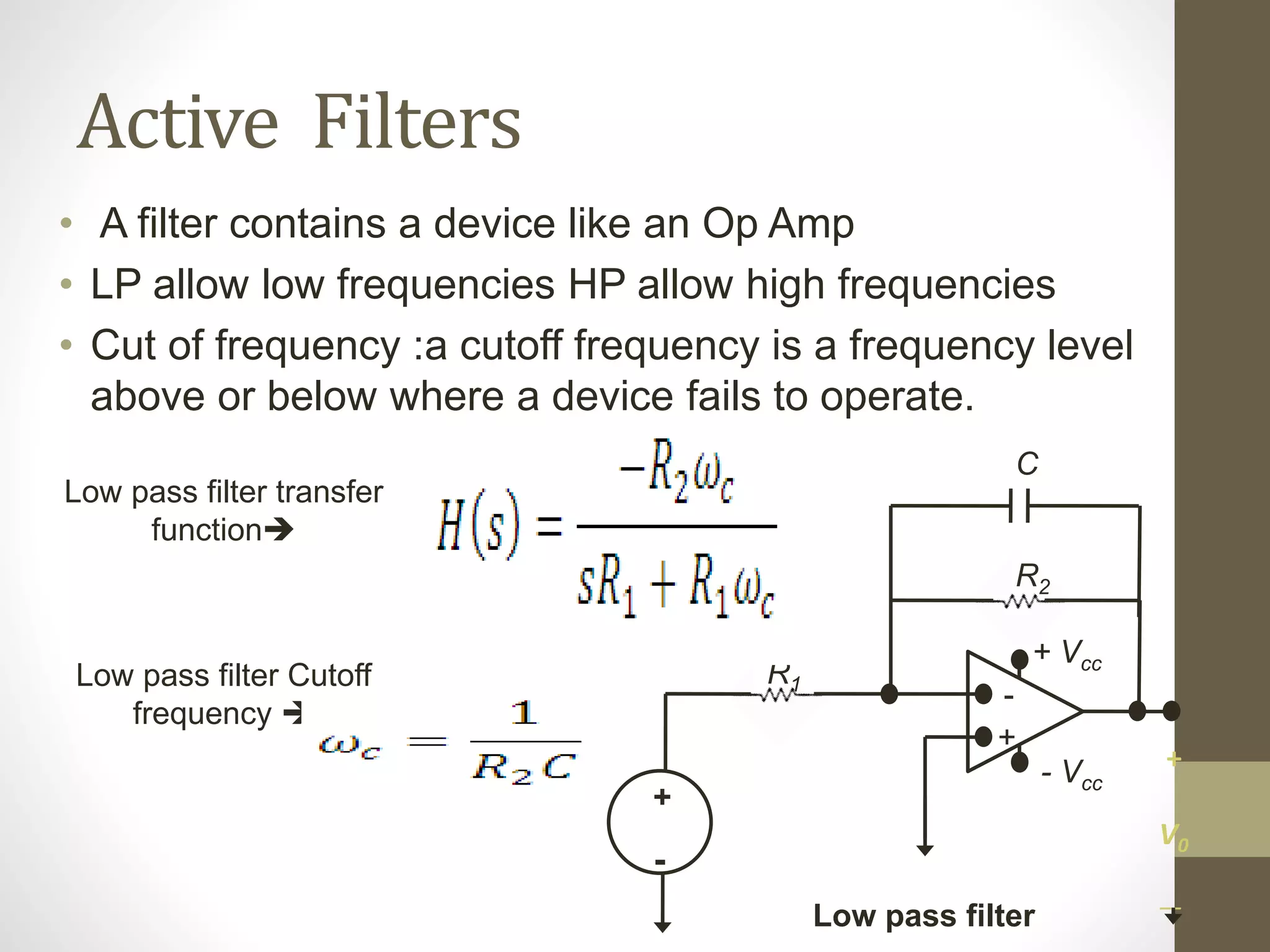 OP AMP Applications | PPTX