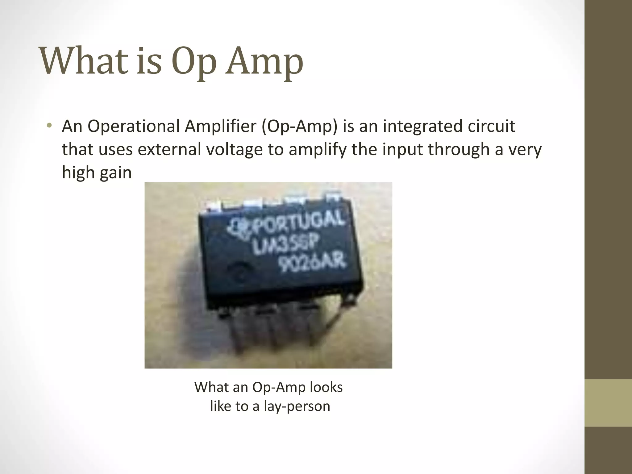 OP AMP Applications | PPTX