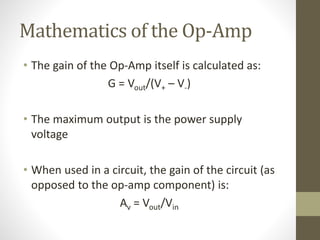 OP AMP Applications | PPTX