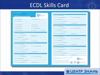 European Computer Driving Licence | PPT | Technology & Computing