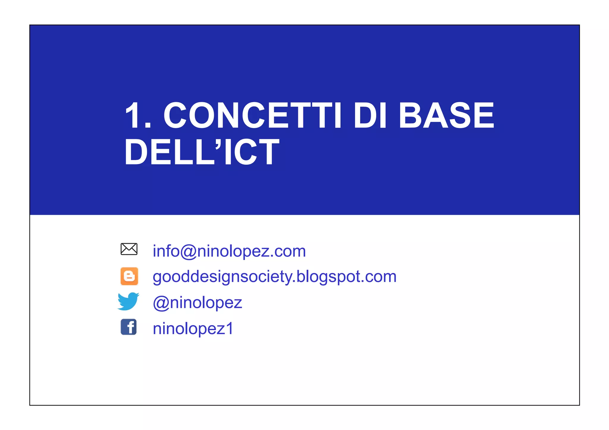 Ecdl Modulo 1 Concetti Di Base Dellict Ppt
