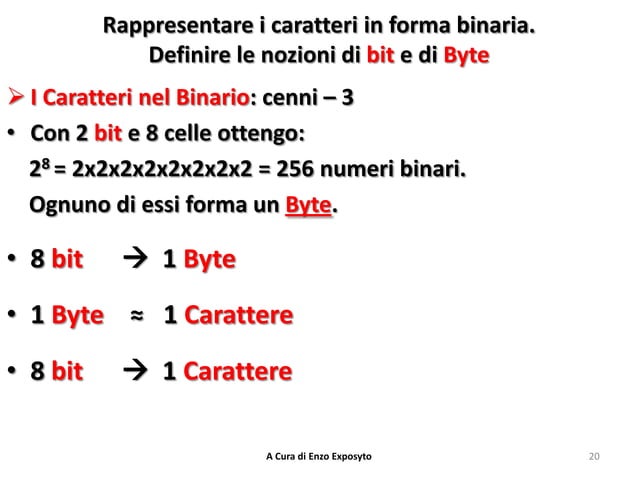 SISTEMI BINARIO ed ESADECIMALE - ALGORITMI - LINGUAGGI | PPT