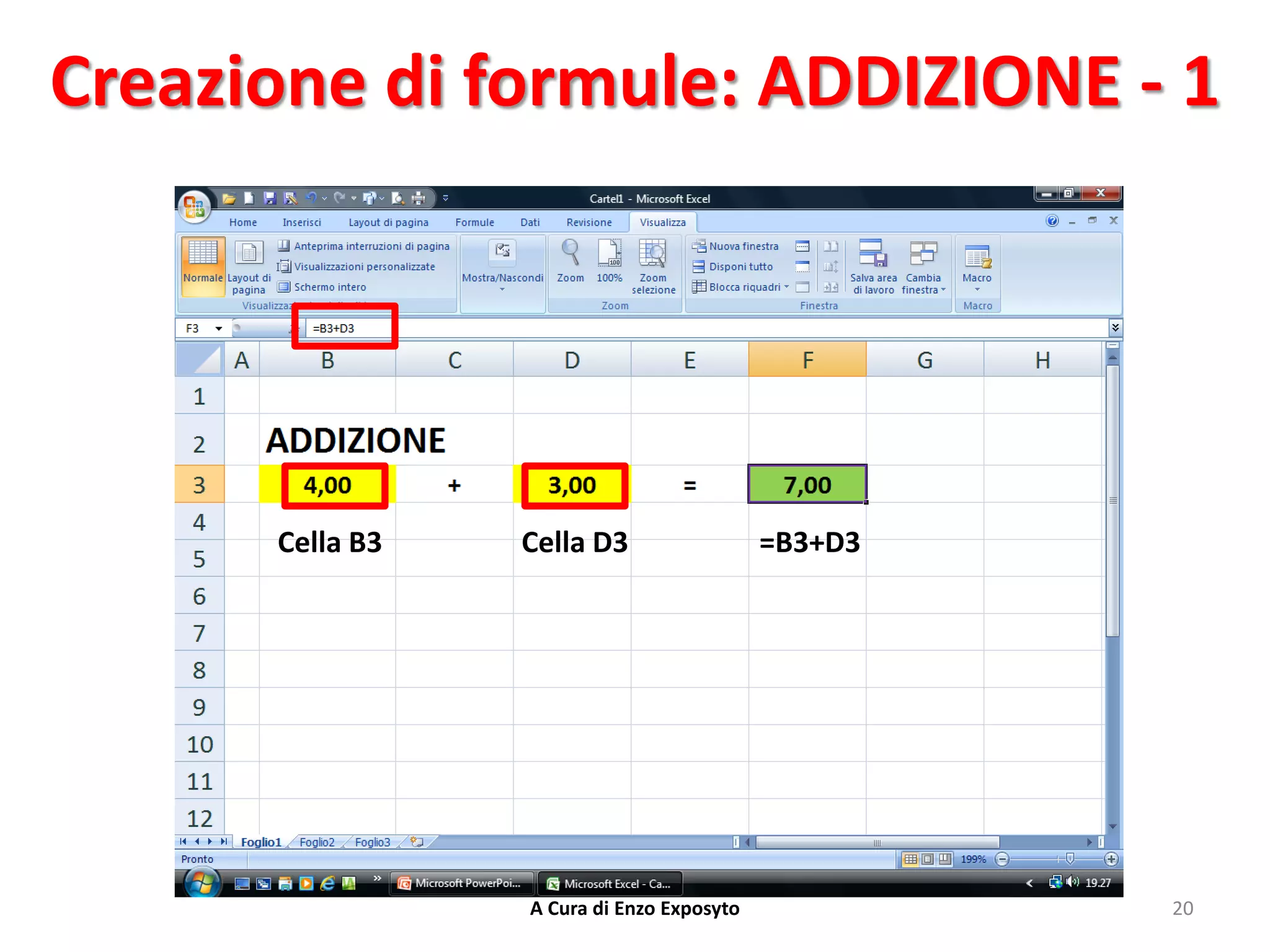 EXCEL - FORMULE ARITMETICHE | PDF