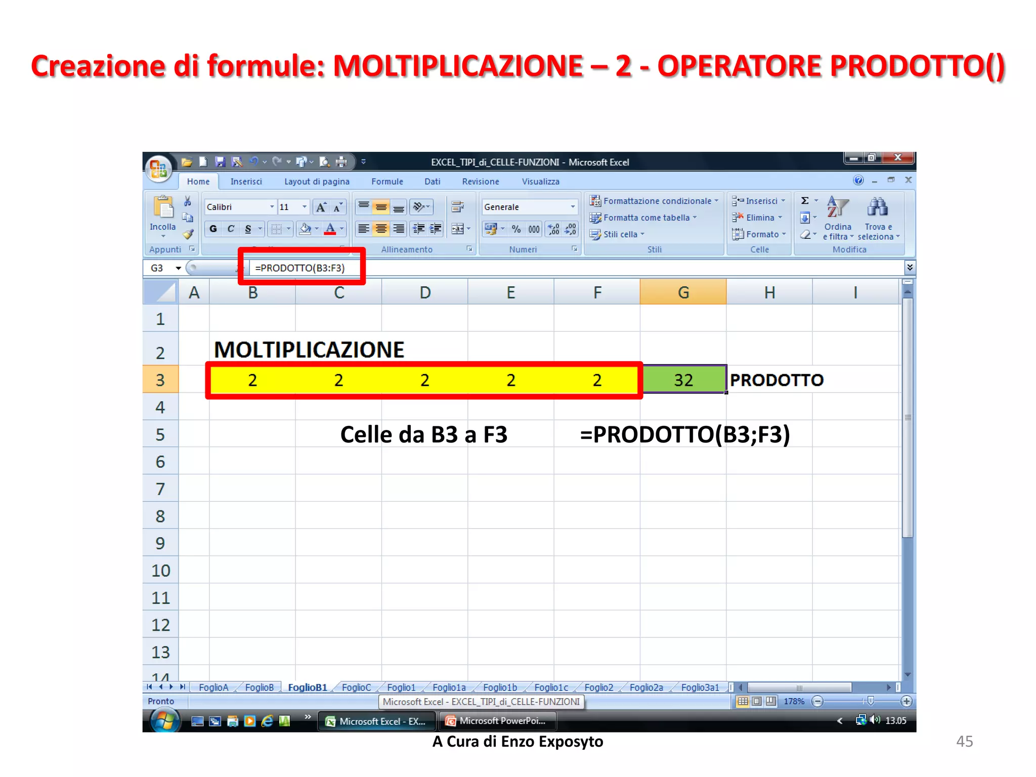 EXCEL - FORMULE ARITMETICHE | PDF
