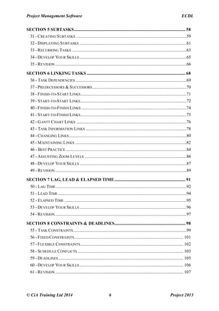 Ecdl l2 project2013_sample | PDF