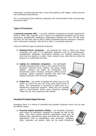 Ecdl v5 module 1 print | PDF