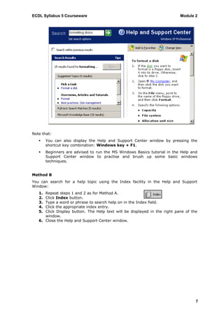 Ecdl v5 module 2 print | PDF