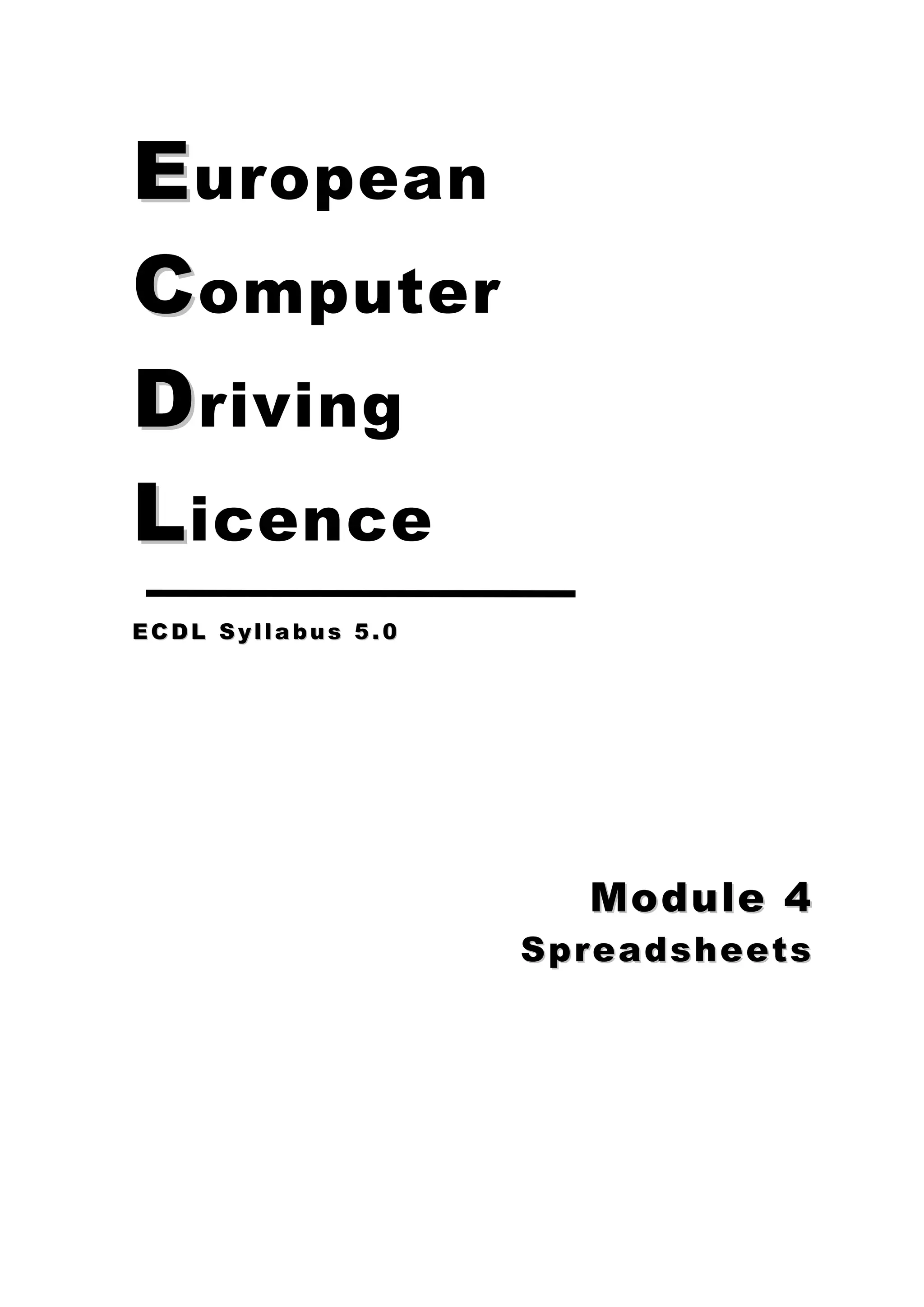 Ecdl v5 module 4 print | PDF