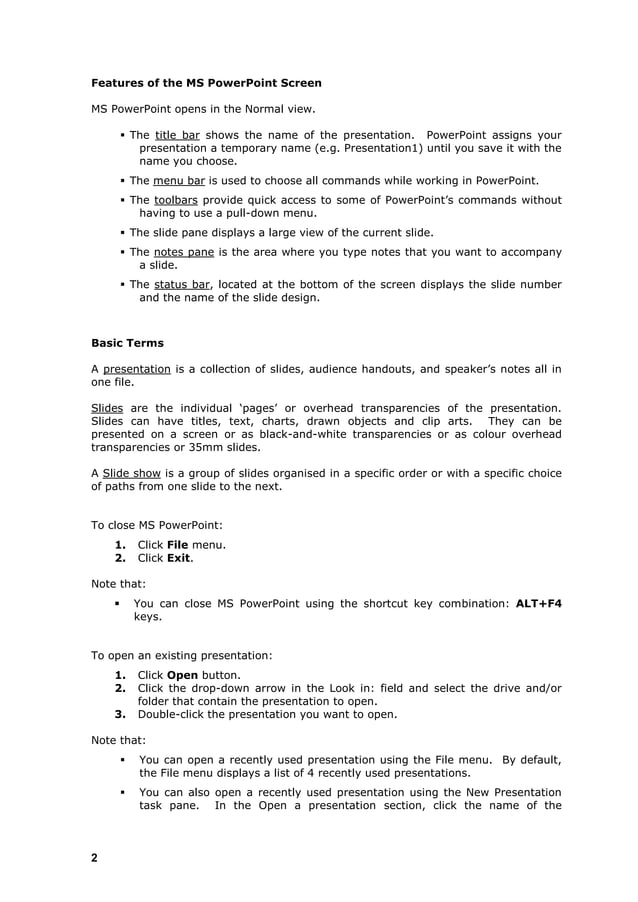 Ecdl v5 module 6 print | PDF