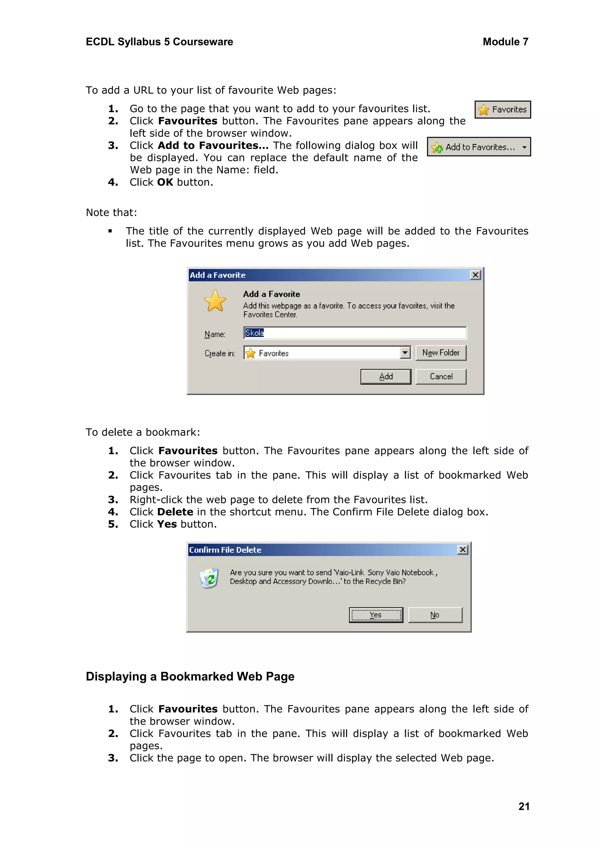 Ecdl v5 module 7 print | PDF