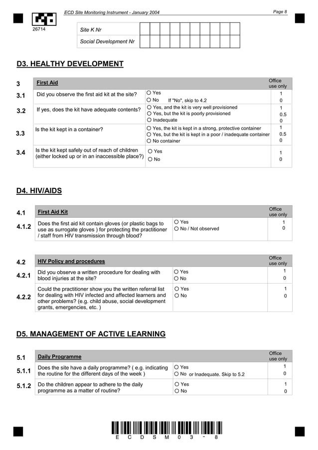 ECD monitoring instrument | PDF