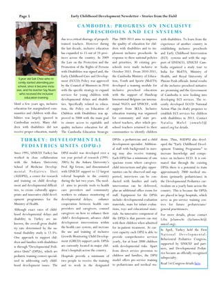 UNICEF ECD newsletter (disability) | PDF