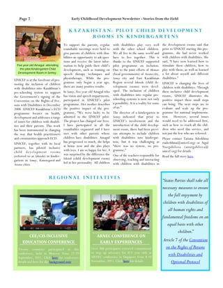 UNICEF ECD newsletter (disability) | PDF