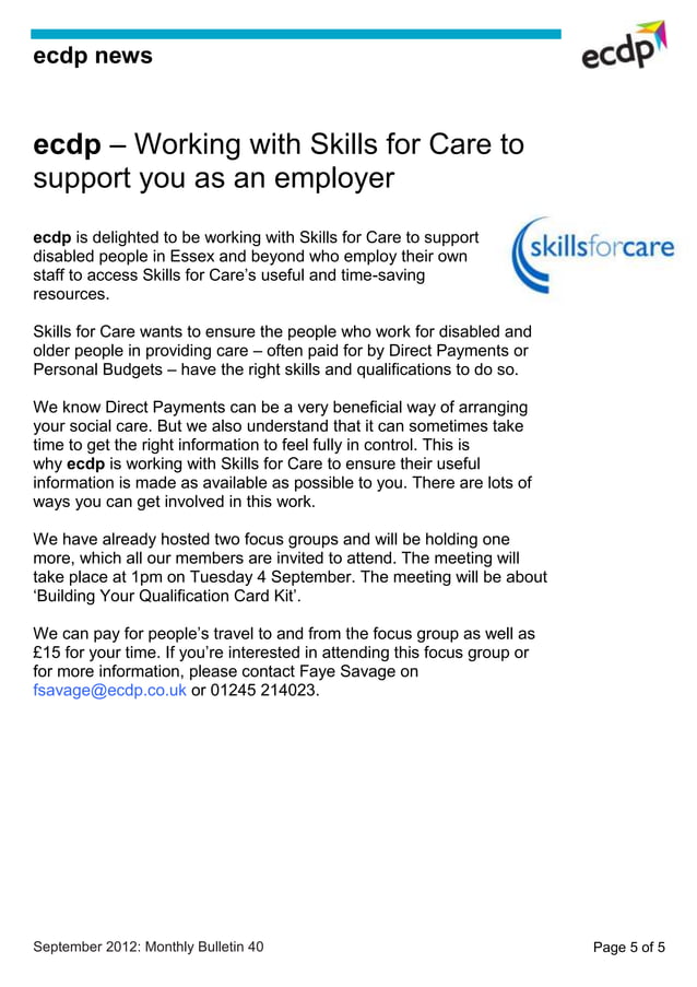 Ecdp email bulletin 40 final | DOC