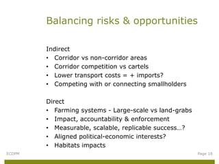 Agricultural Growth Corridors An Overview and Key Research Areas for ...