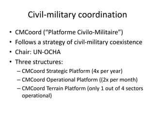 Civil-military coordination in the Lake Chad region (case) | PPTX