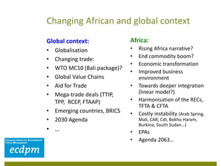 Continental Free Trade Area: boosting intra-Africa trade | PPT