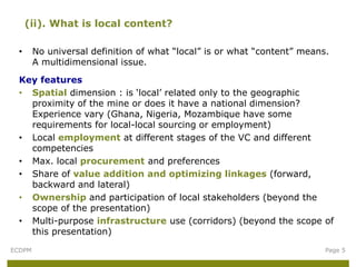 Extractives, local Content Policies and Industrial Development | PPTX