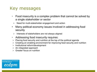 Food Insecurity and How to Address it | PPTX