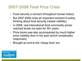 Food Insecurity and How to Address it | PPTX